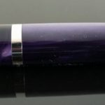 Signum Nova Purple and Silver Fountain Pen 18KT Gold Nib – Chatterley ...