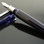 Signum Nova Purple and Silver Fountain Pen 18KT Gold Nib - Chatterley ...