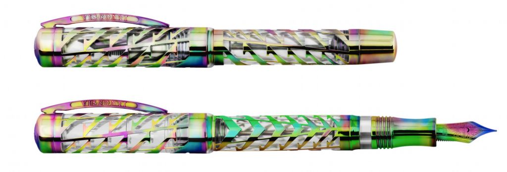 Visconti Limited Edition Skeleton Watermark Iridium Rainbow Fountain Pen