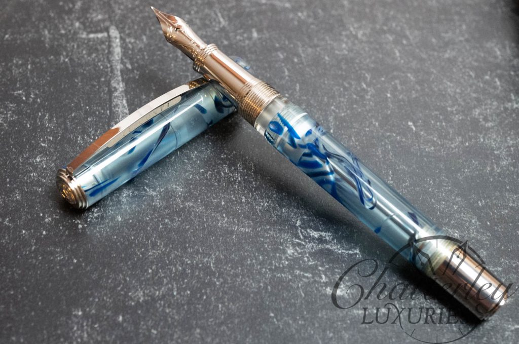 Closeout-Visconti Ice Blue Limited Edition Demonstrator Fountain Pen