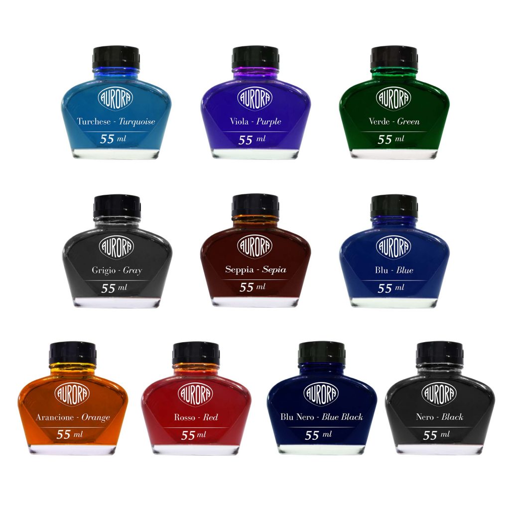 Aurora 100th Anniversary Ink Set – 10 bottles - Chatterley