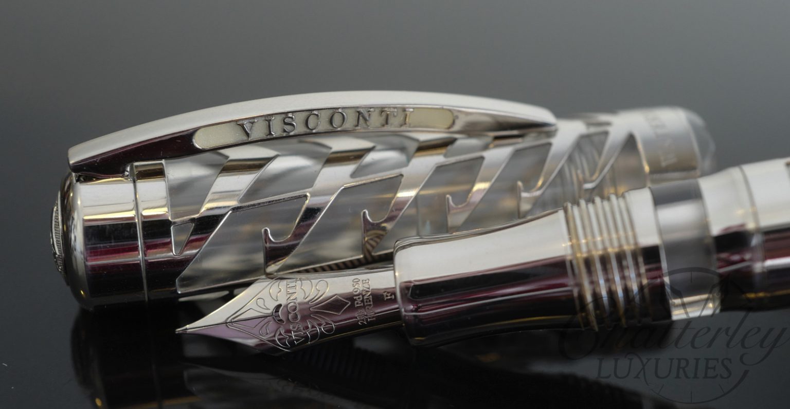 Visconti Limited Edition Skeleton Silver Moon Fountain Pen
