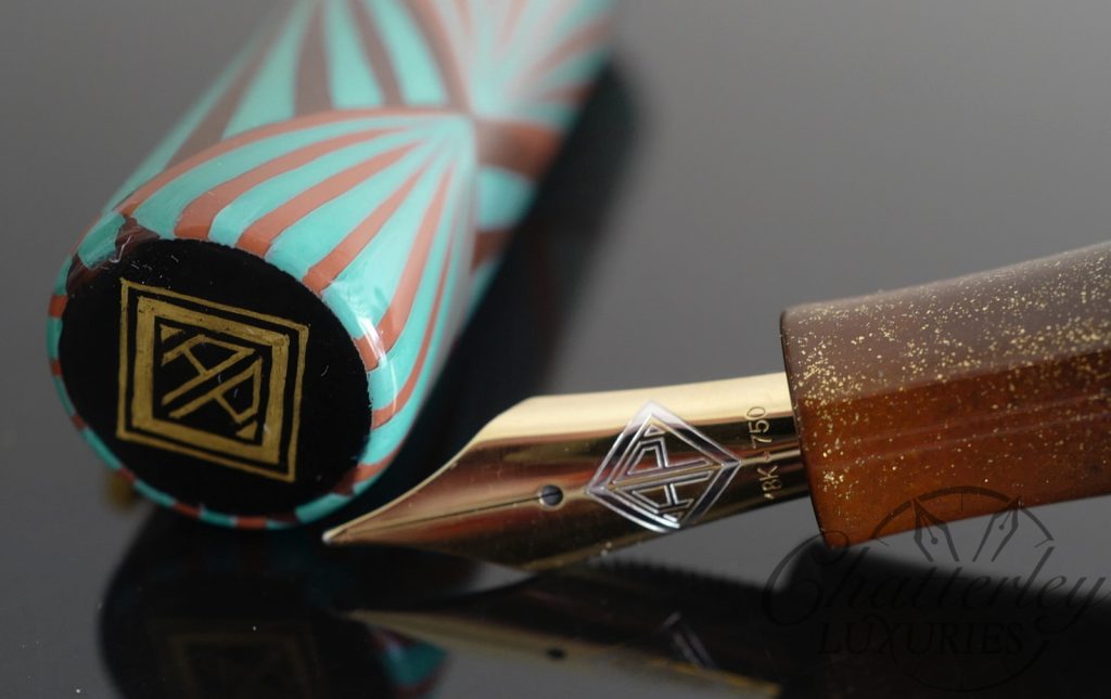 AP Limited Edition "Bespoke" Russian Lacquer Art Deco Fountain Pen