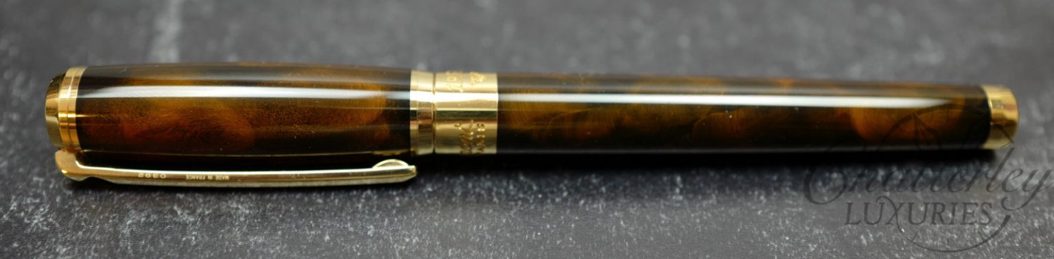 ST Dupont Line D Atelier Brown Lacquer Fountain Pen