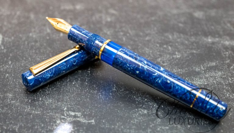 Delta Lapis Blue Celluloid 188 Limited Edition Fountain Pen Collection ...