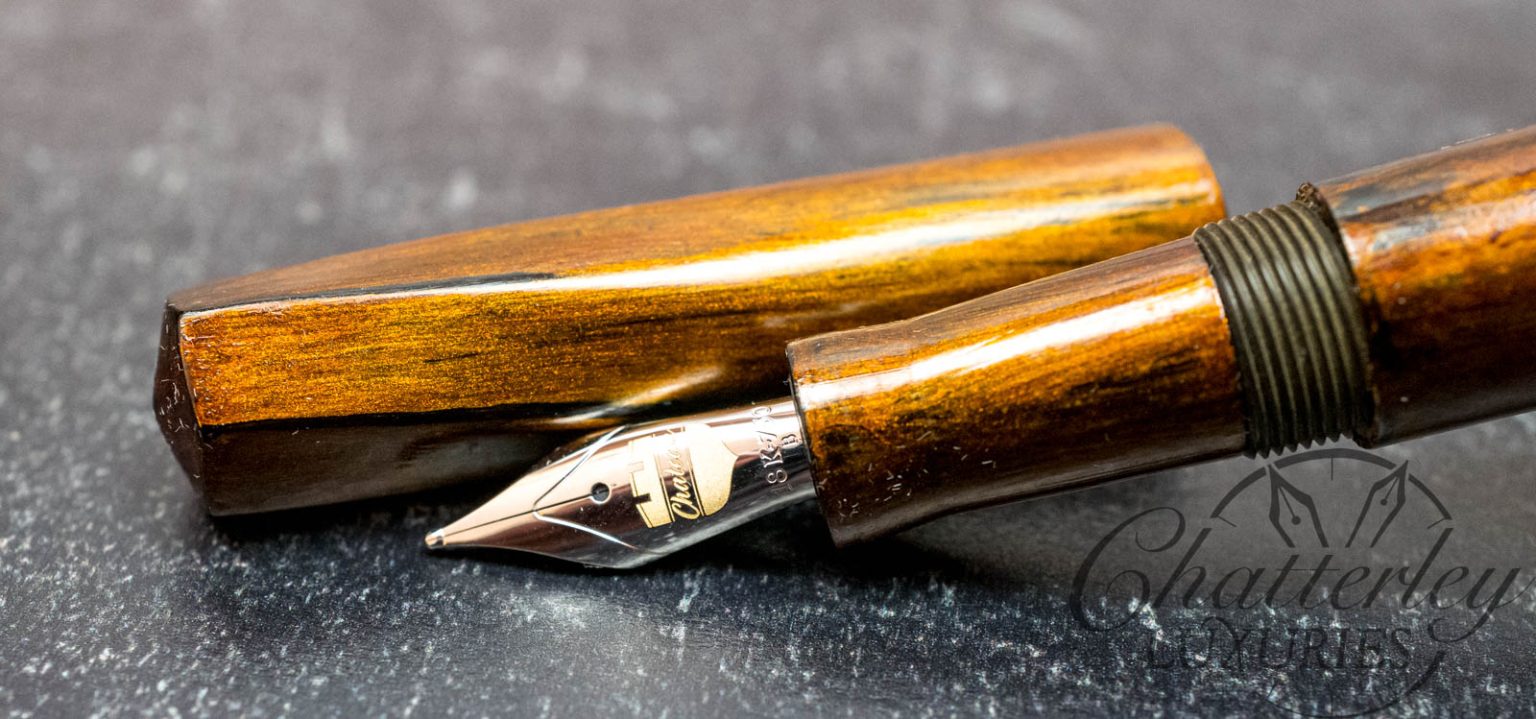 Chateau Archduke Rasen Prototype Tame-nuri and Gold Dust Fountain Pen