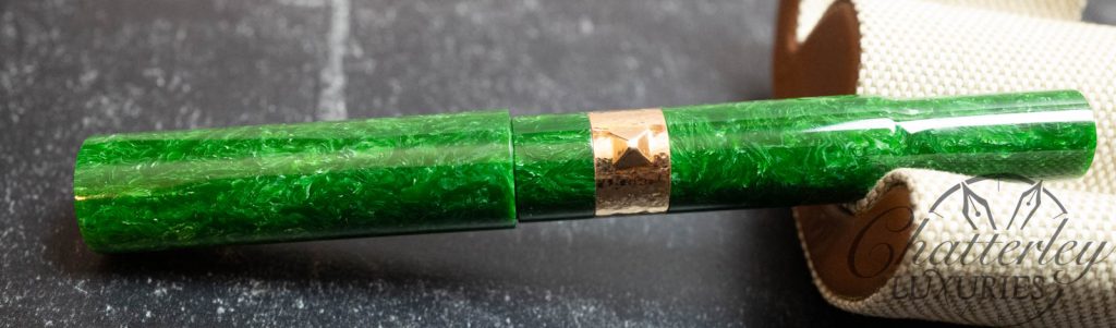 HAKASE Bespoke fountain pen Model JG 15 C with Solid Gold Roll Stop ...