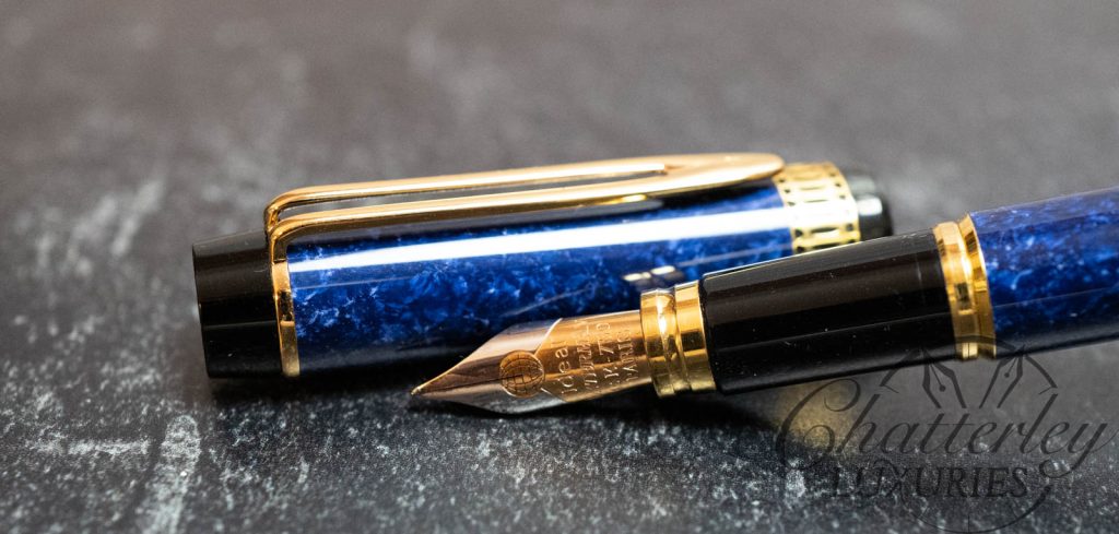 Waterman MAN 100 Patrician Marbled Blue Fountain Pen