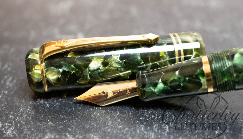 British Bespoke Pens Conway Stewart Winston Classic Green Fountain Pen