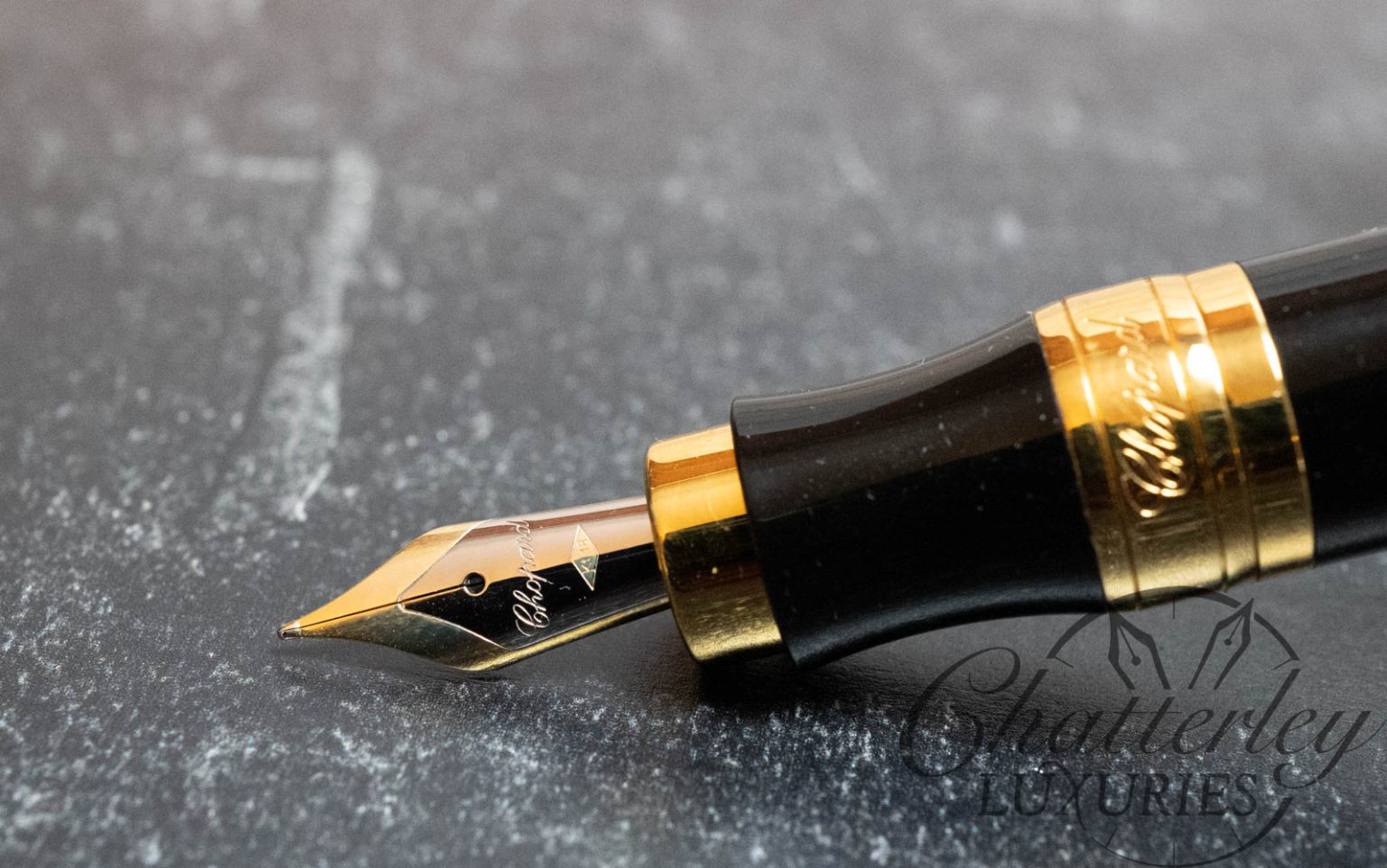 Chopard Stipula Black & Gold Twist Fountain Pen - Chatterley
