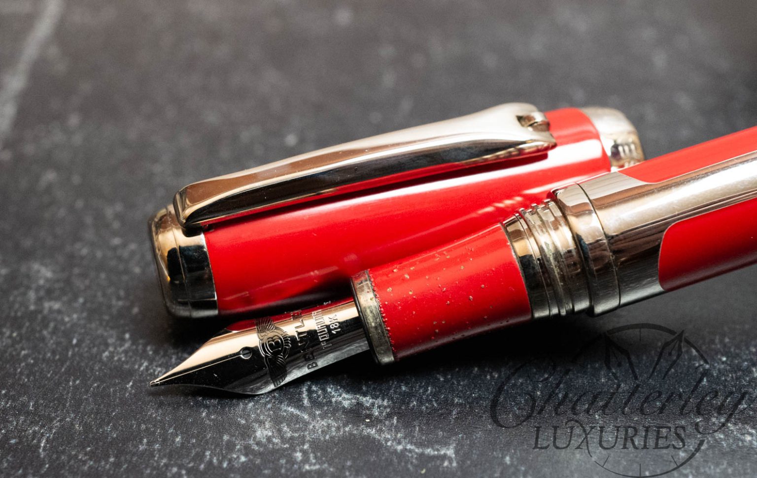 Tibaldi Bentley GT St James Red Fountain Pen - Chatterley