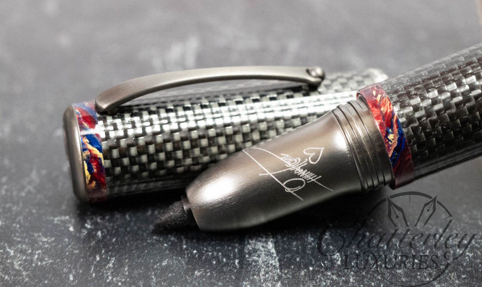 Montegrappa Qunicy Jones Limited Edition Carbon Fiber Sharpie Marker ...