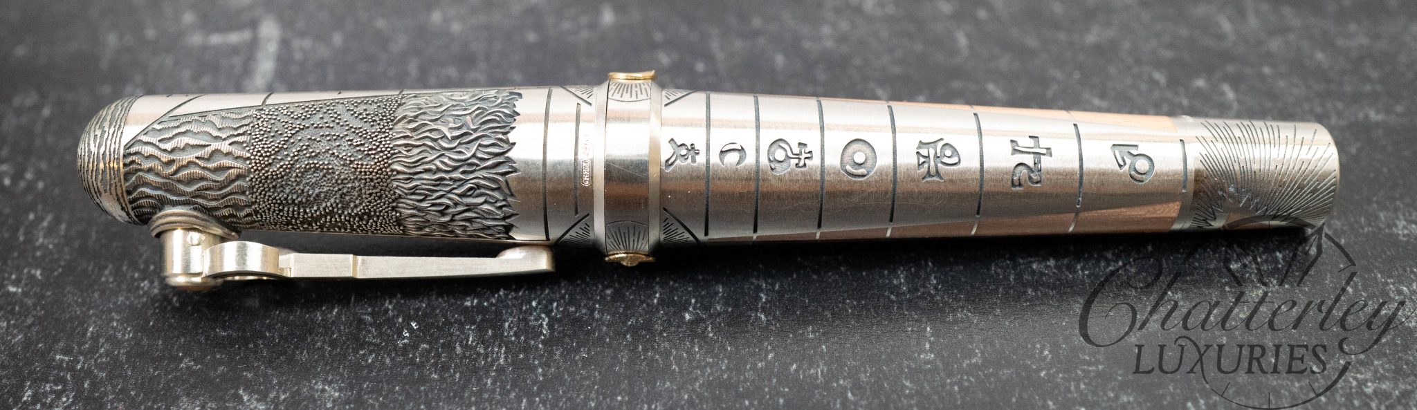 Montegrappa Alchemist Sterling Silver Limited Edition Terra Fountain ...