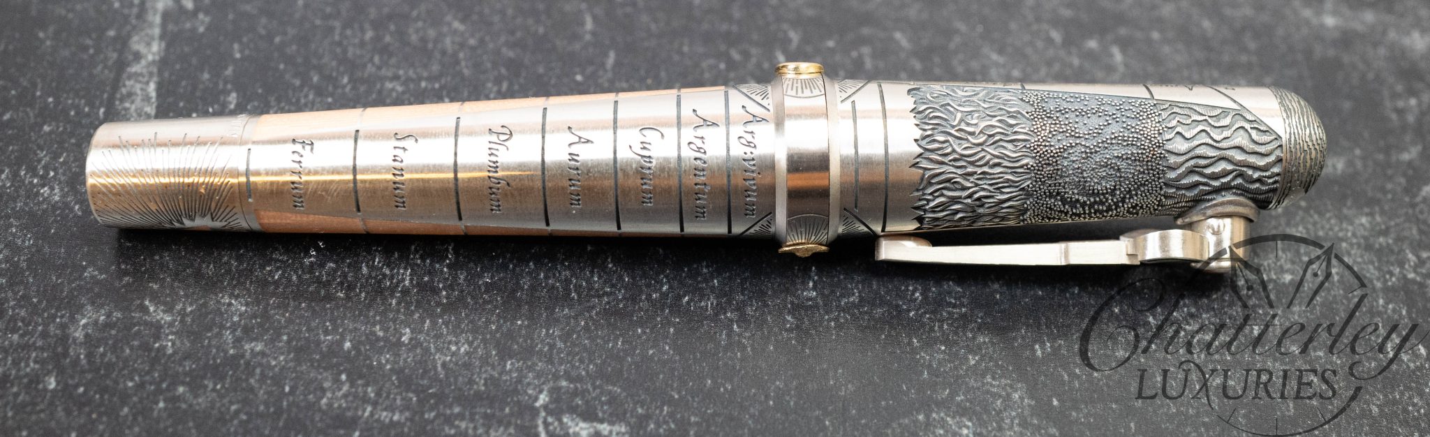 Montegrappa Alchemist Sterling Silver Limited Edition Terra Fountain ...