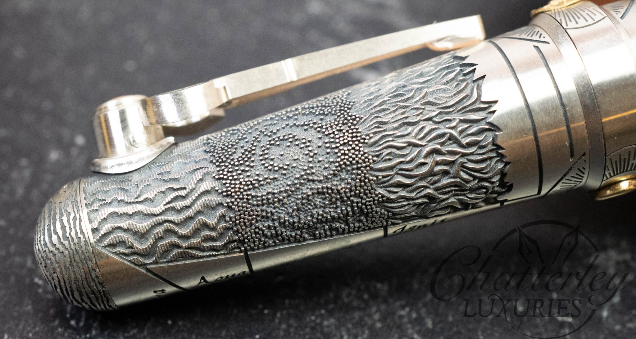 Montegrappa Alchemist Sterling Silver Limited Edition Terra Fountain ...