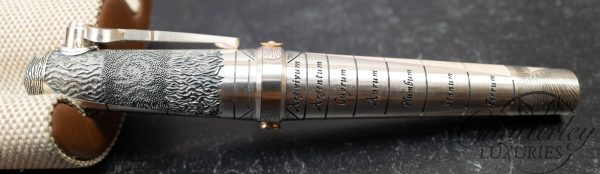 Montegrappa Alchemist Sterling Silver Limited Edition Aer Fountain Pen ...