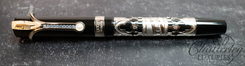 Visconti Venetia Black With Silver Trim Limited Edition Fountain Pen - Chatterley