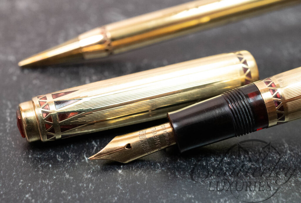 Wahl Eversharp Coronet "Gold Filled" Fountain Pen and Mechanical Pencil ...