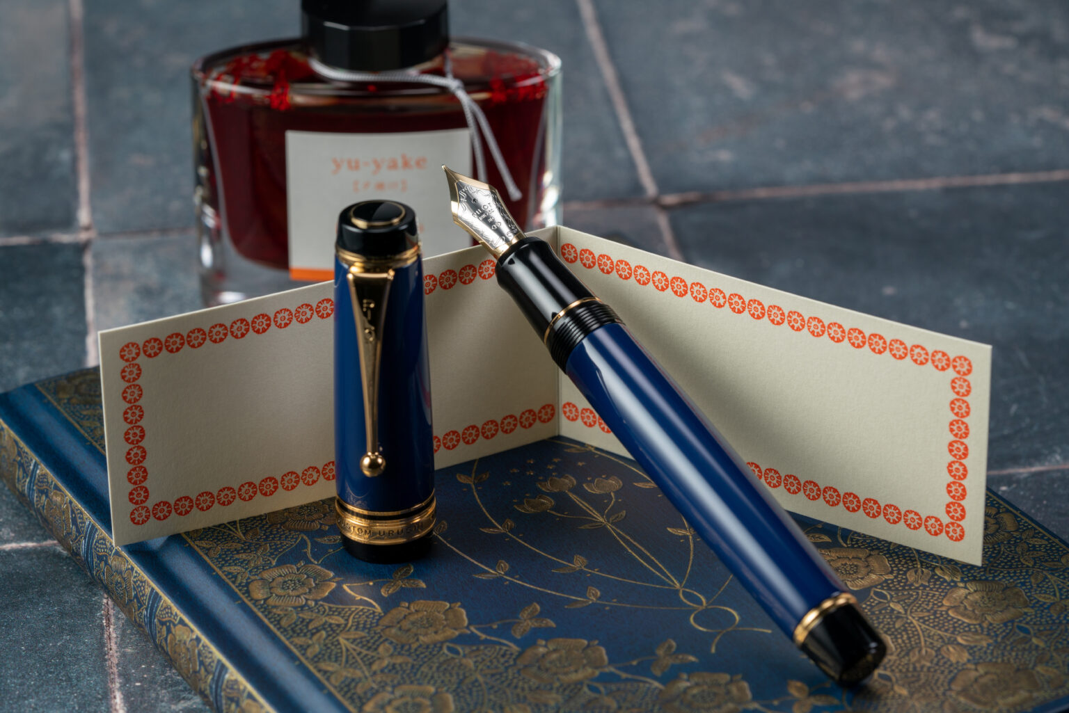 Pilot Custom Urushi Prussian Blue Fountain Pen - Chatterley