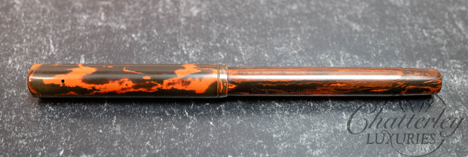 Waterman 12 Red Mottled Hard Rubber Fountain Pen - Chatterley