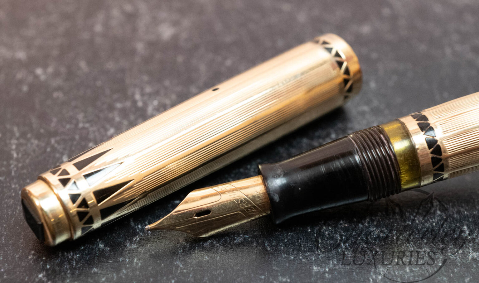 Wahl Eversharp Vintage Coronet Gold-Filled Black Inserts Fountain Pen ...