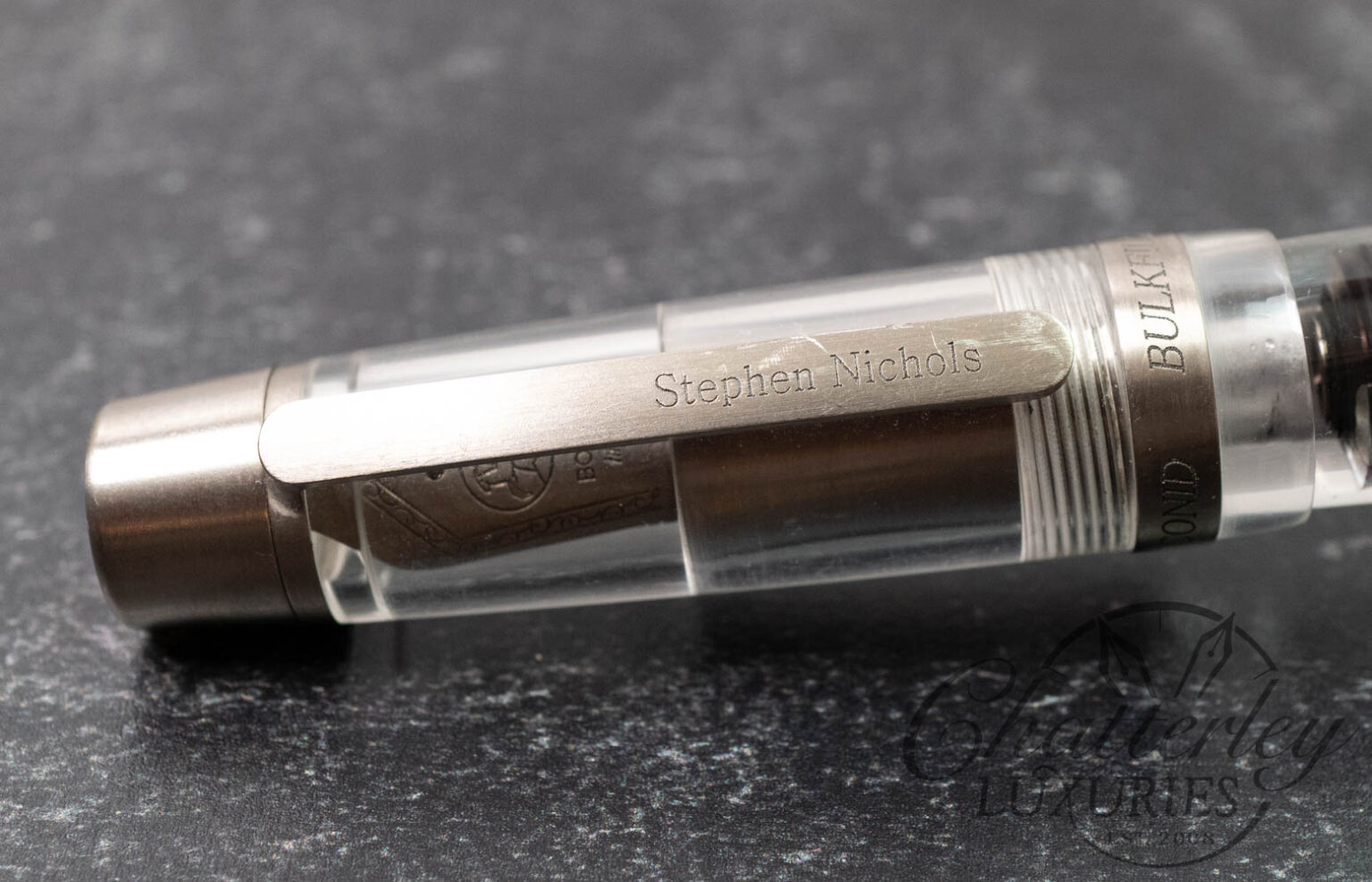Conid Bulkfiller Kingsize Demonstrator Titanium Nib Fountain Pen ...