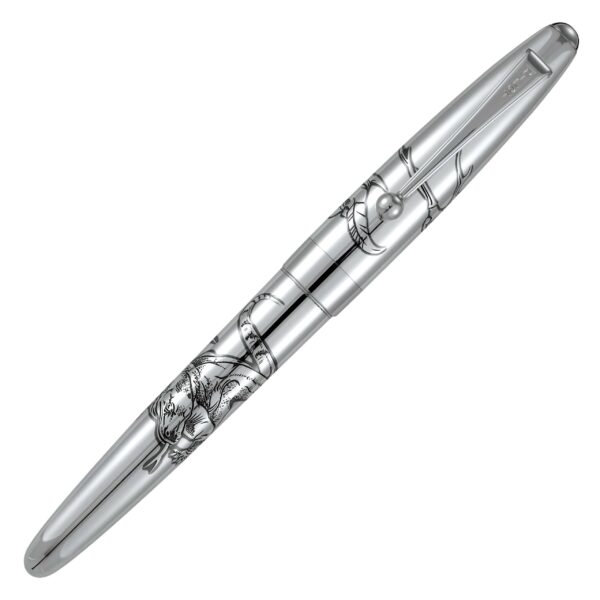 Pilot Silvern Sterling Silver Komodo Dragon Fountain Pen - Chatterley