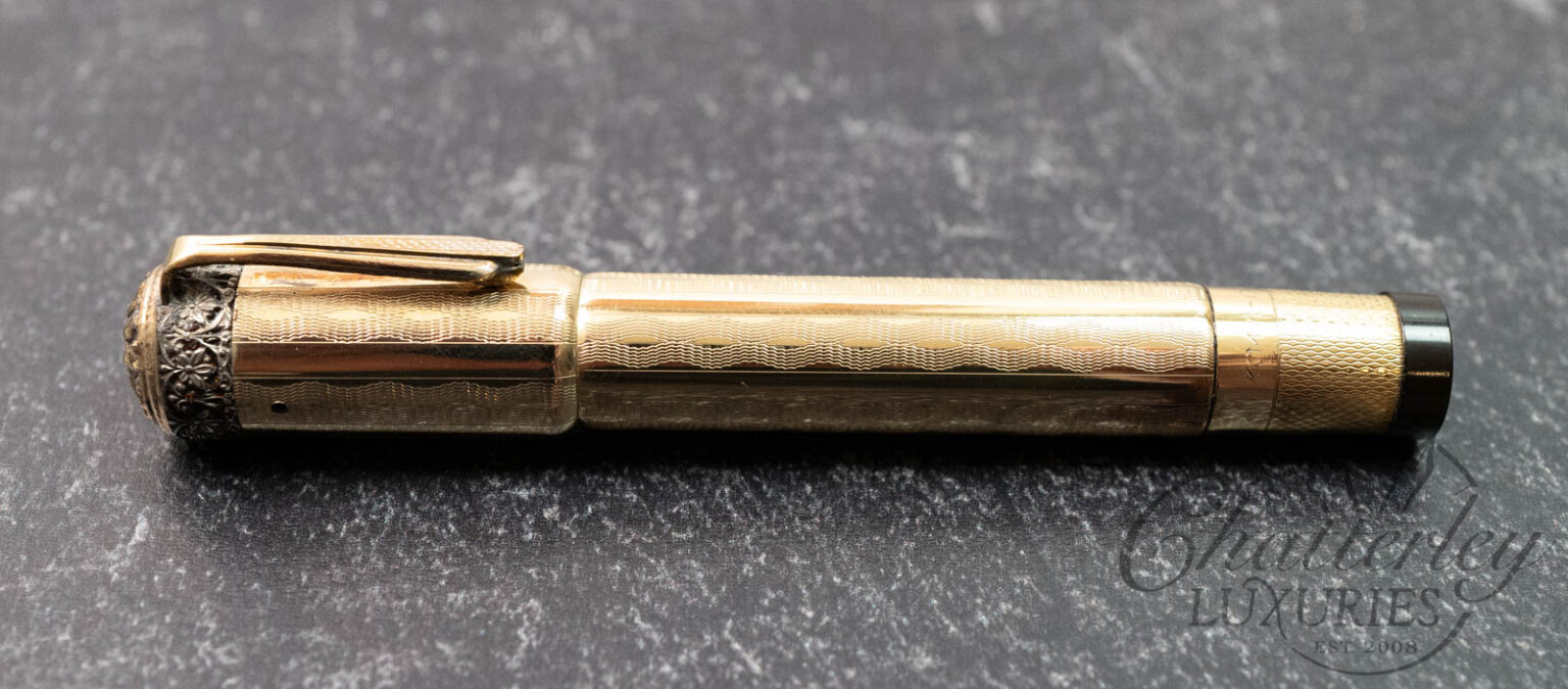 Eureka #2 Size Vintage Italian Overlay 18k Rolled-Gold Safety Fountain ...