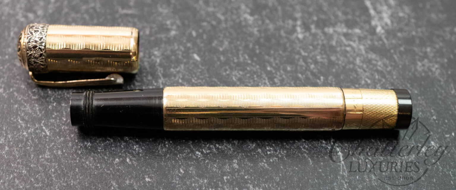 Eureka #2 Size Vintage Italian Overlay 18k Rolled-Gold Safety Fountain ...