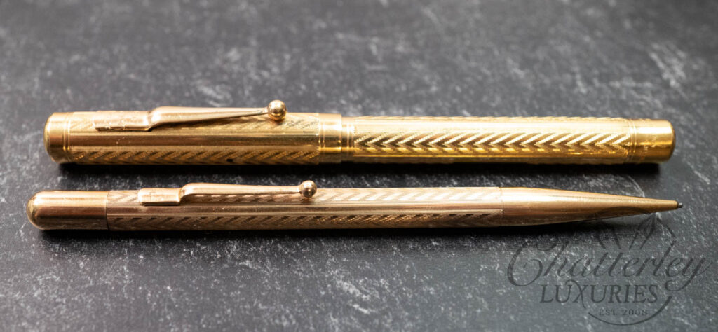 Mabie Todd & Co "Swan" Vintage Fountain Pen and Mechanical Pencil Set ...